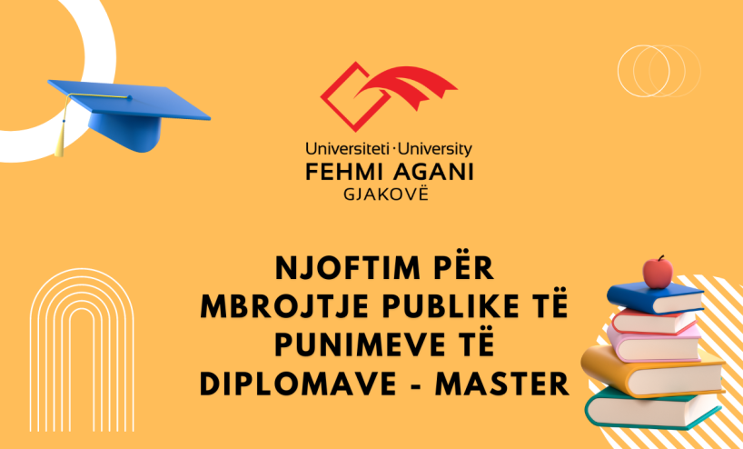 Njoftim për mbrojte publike të punimeve Master | Faculty of Medicine ...