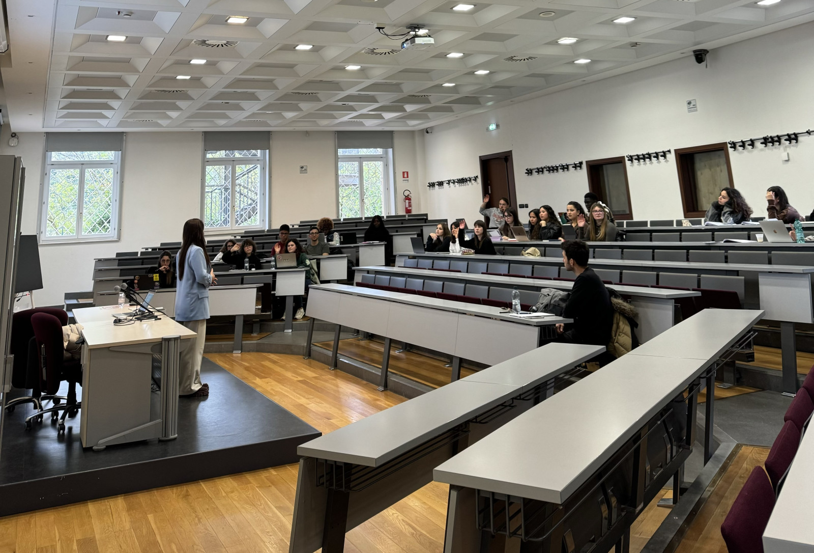 Prof.Ass.Dr. Elsa Vula lectured to doctoral, master's, and bachelor's ...