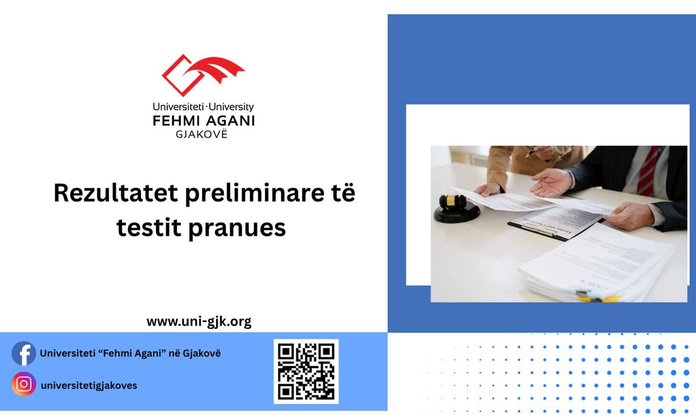 Rezultatet preliminare të provimit pranues Bachelor për vitin akademik ...