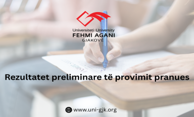 Njoftim rreth provimit pranues - Master | Fakulteti i Mjekësisë ...